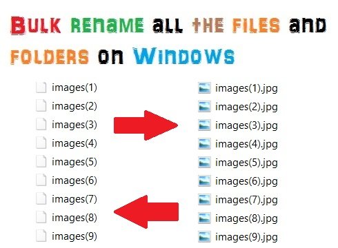 How to mass rename files and folders in Windows - MindxMaster
